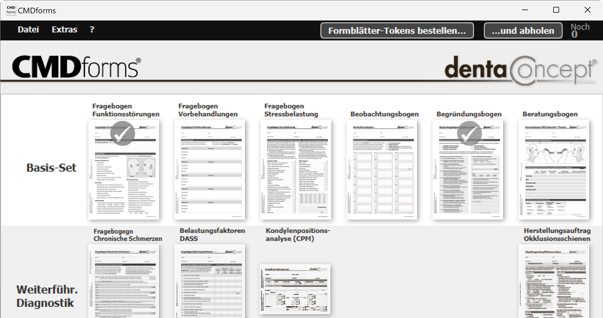 dentaConcept : Software : CMDforms